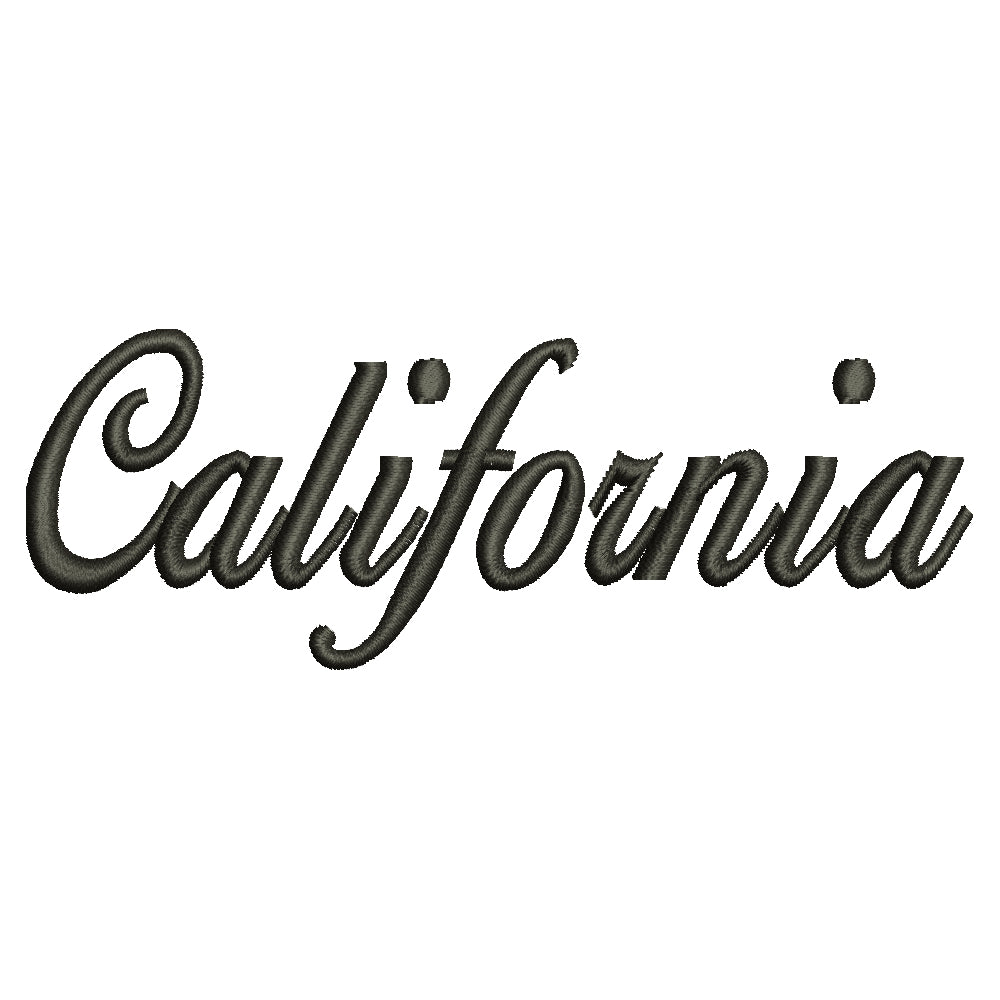 California Letter City State Digitized Embroidery Design E4Hats California Letter City State Digitized Embroidery Design E4Hats