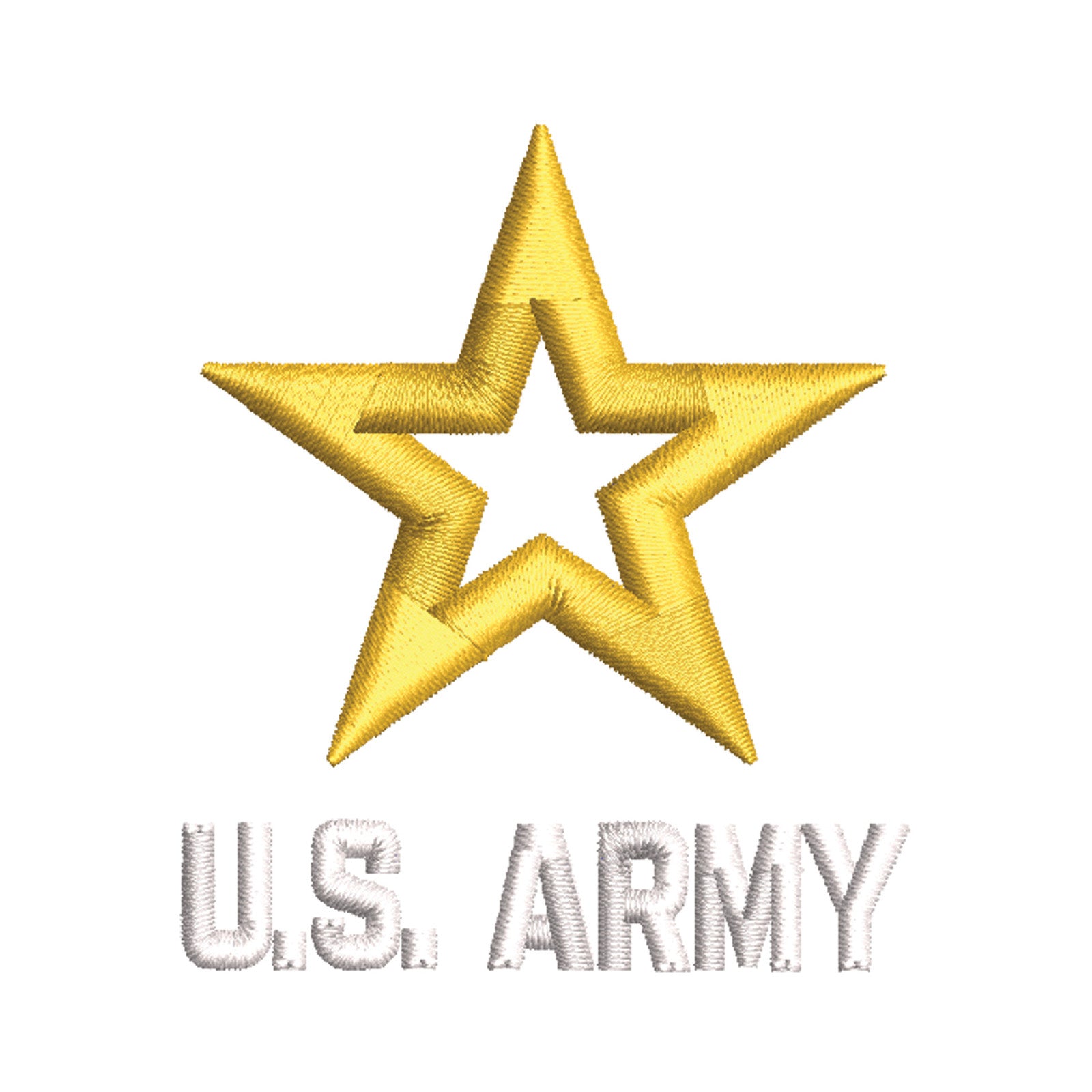 Licensed Star US Army-S | Army Digitized Embroidery Design | e4Hats ...