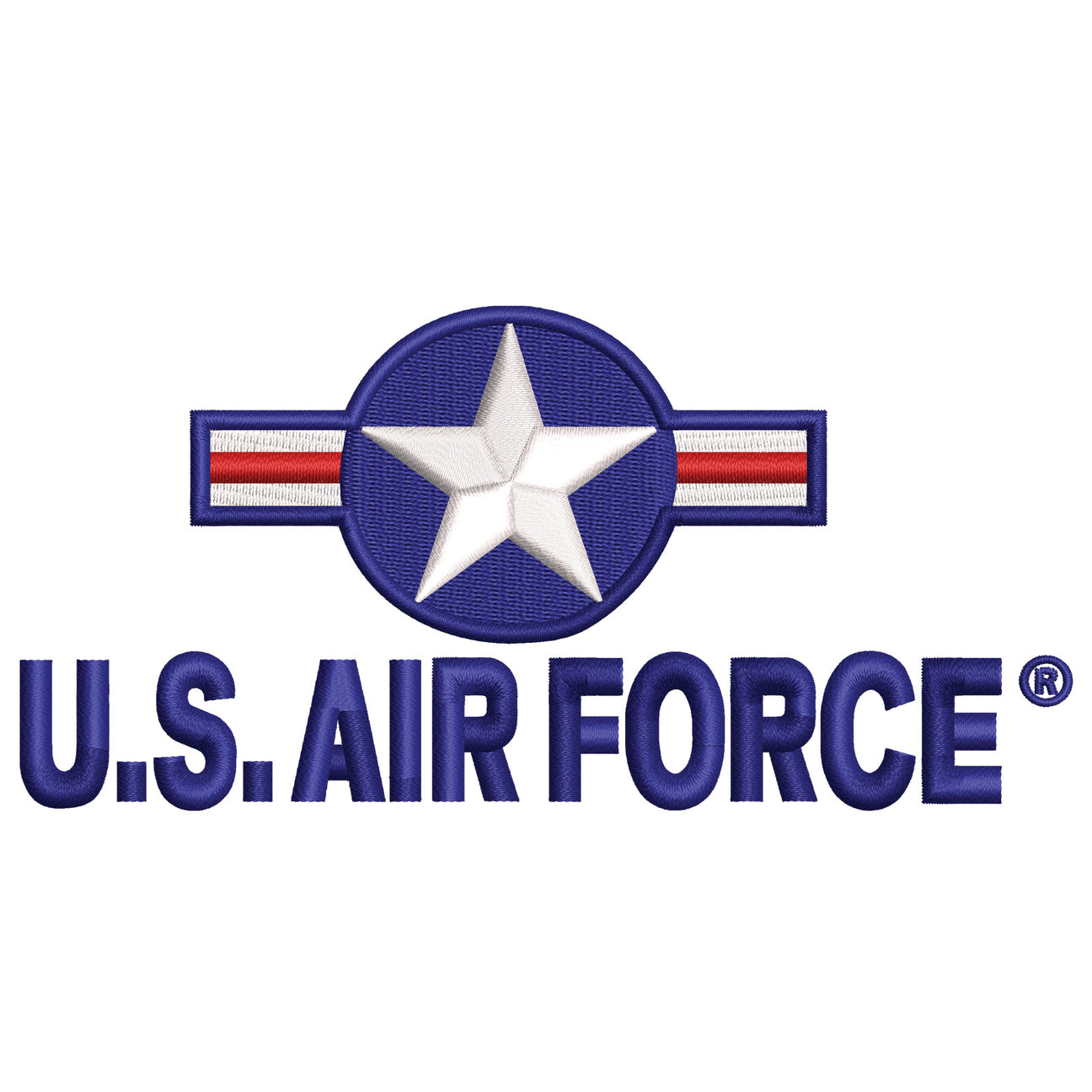 U.S. Air Force Roundel Symbol | Air Forces Digitized Embroidery Design ...