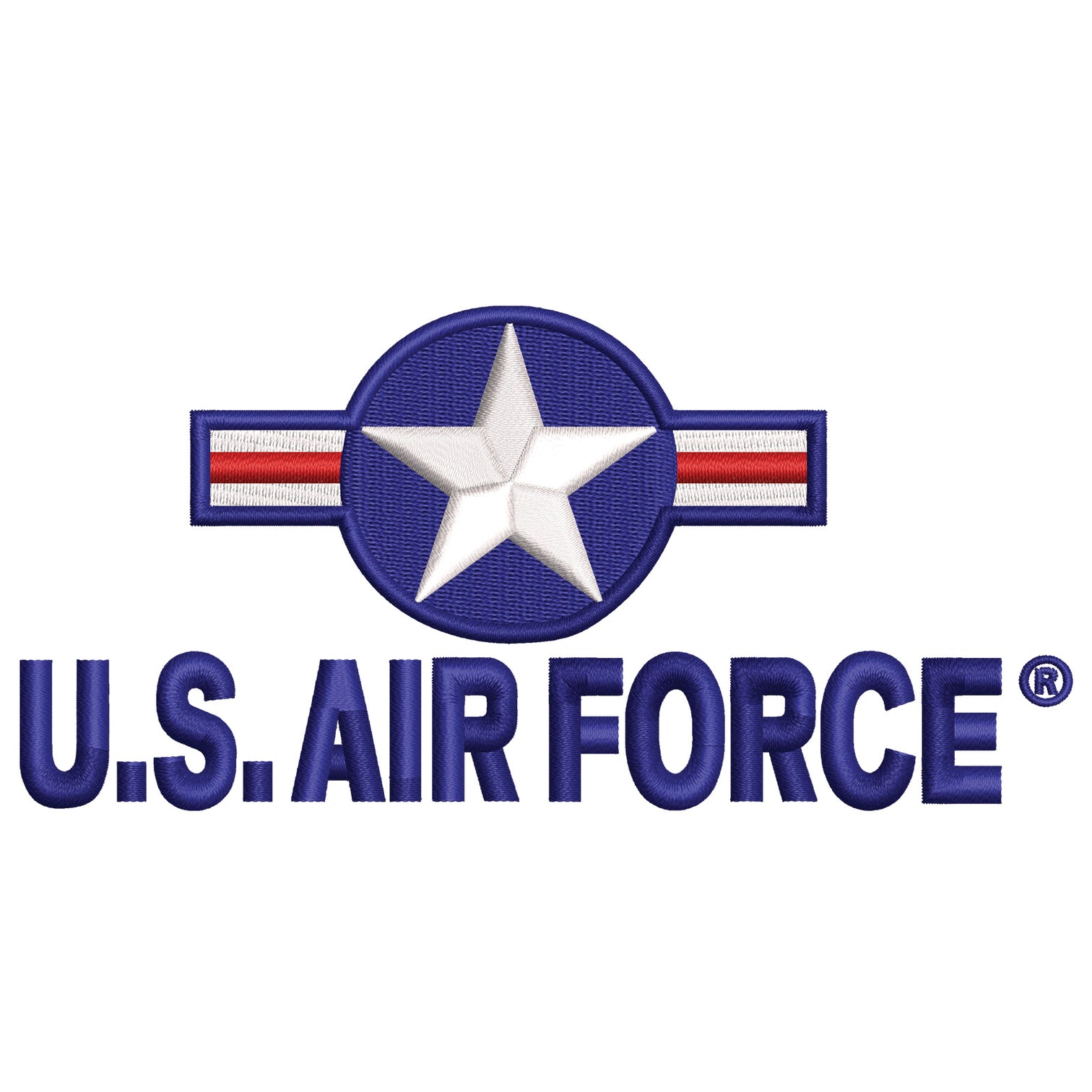 U.S. Air Force Roundel Symbol | Air Forces Digitized Embroidery Design ...
