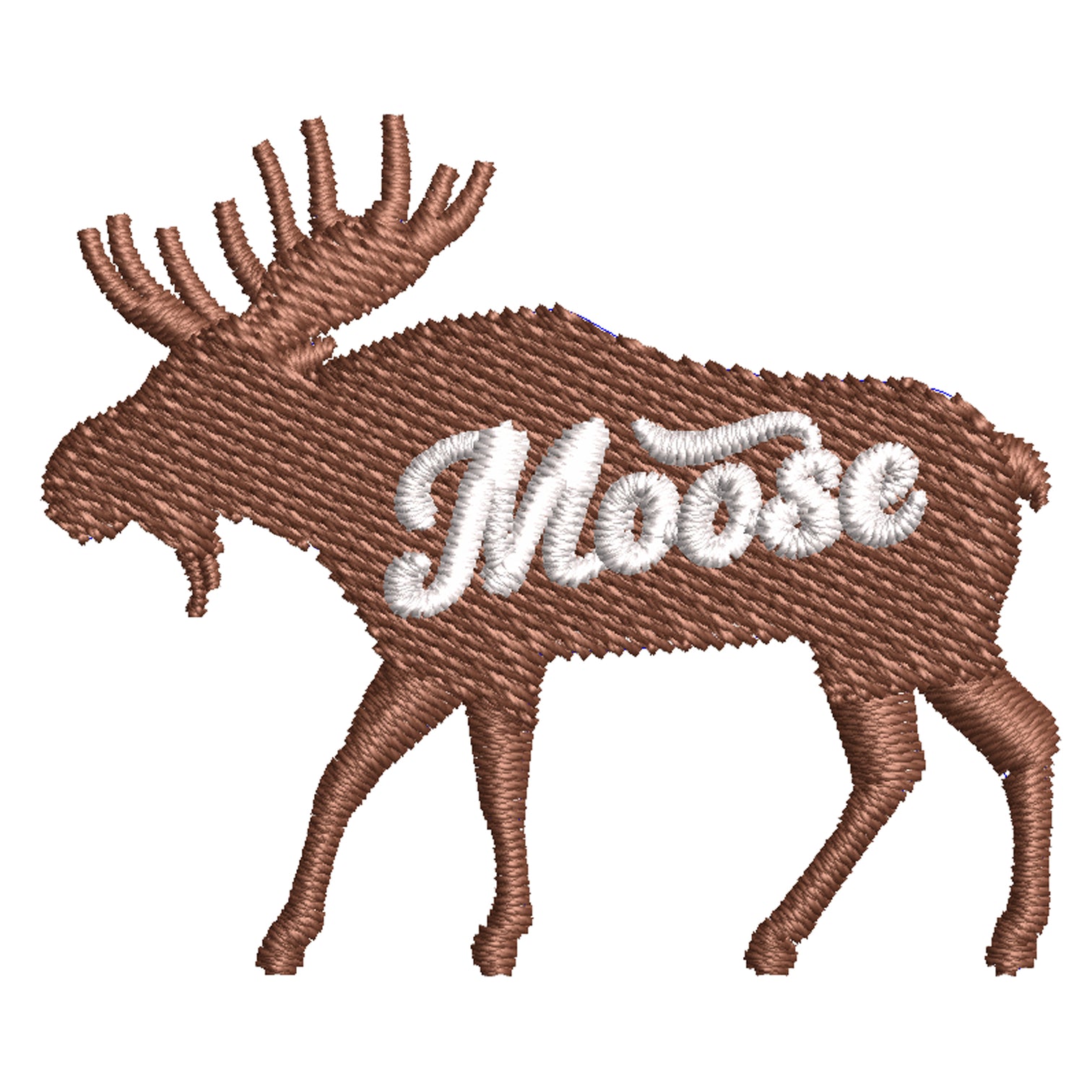 Moose | Animal Digitized Embroidery Design | e4Hats – e4Hats.com