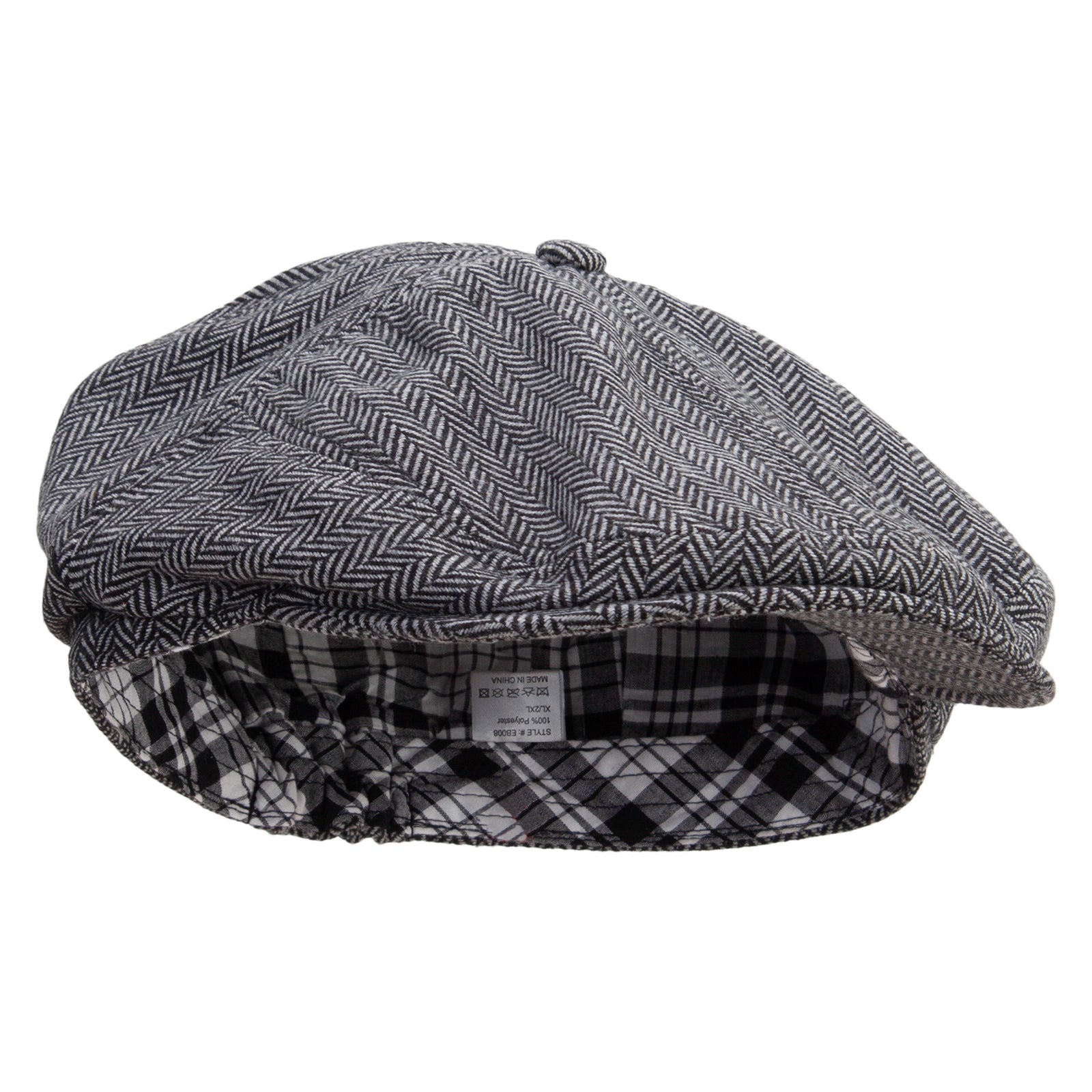 Big Size 6 Panel Herringbone Applejack Ivy Cap | Ivy Big Hat | e4Hats ...