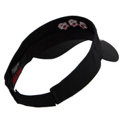 Cute Christmas Stars Embroidered Cotton Twill Sun Visor | Christmas ...