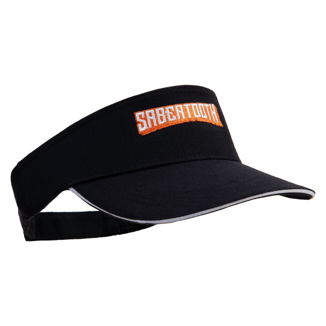 Sabertooth Embroidered Brushed Cotton Sandwich Visor | Word Designed ...