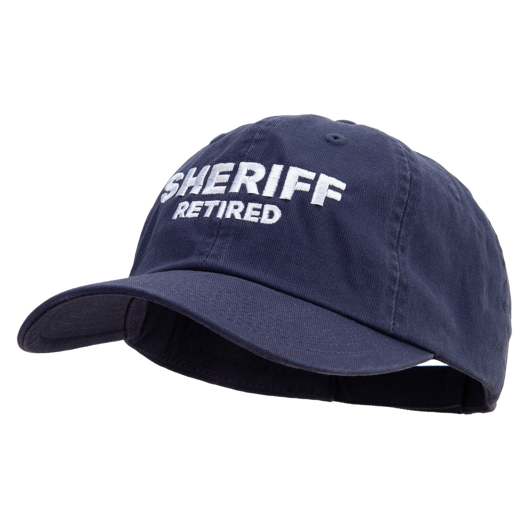 Sheriff Retired Embroidered Low Profile Dyed Cotton Twill Cap ...