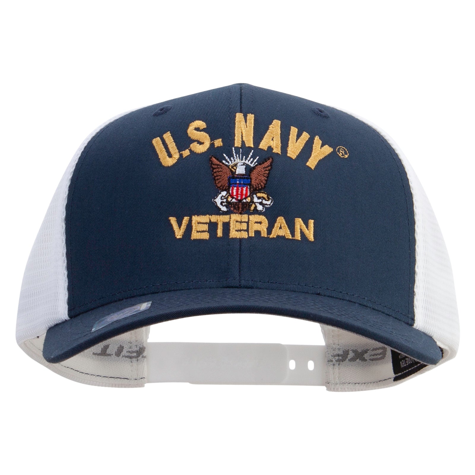 Licensed US Navy Veteran Embroidered Flexfit 2 Tone Mesh Cap | Veterans ...