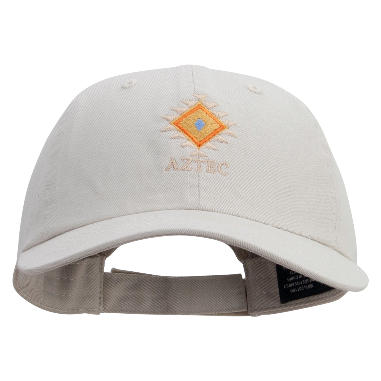 Aztec Embroidered Low Profile Dyed Cotton Twill Cap | Symbol Designed ...