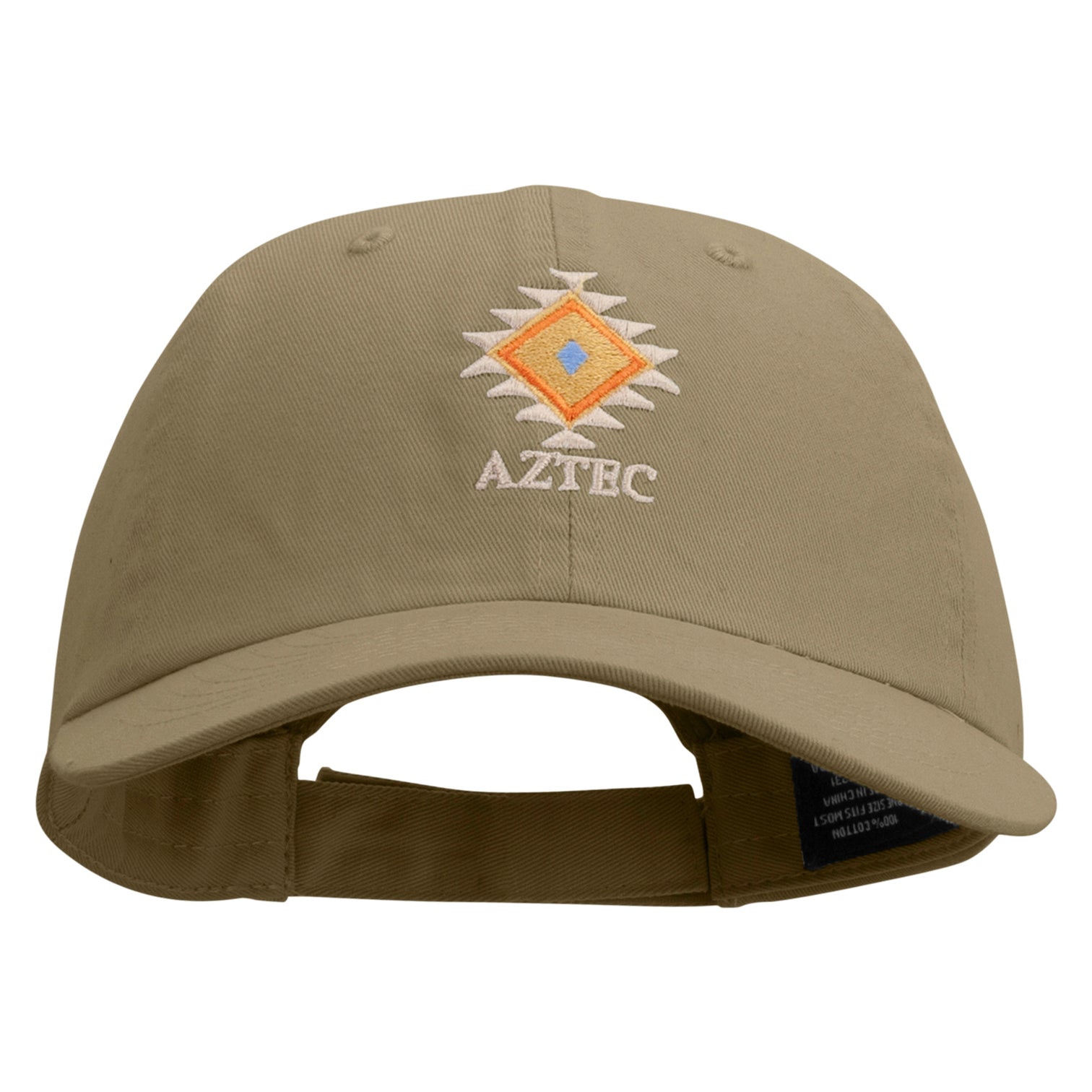 Aztec Embroidered Low Profile Dyed Cotton Twill Cap | Symbol Designed ...
