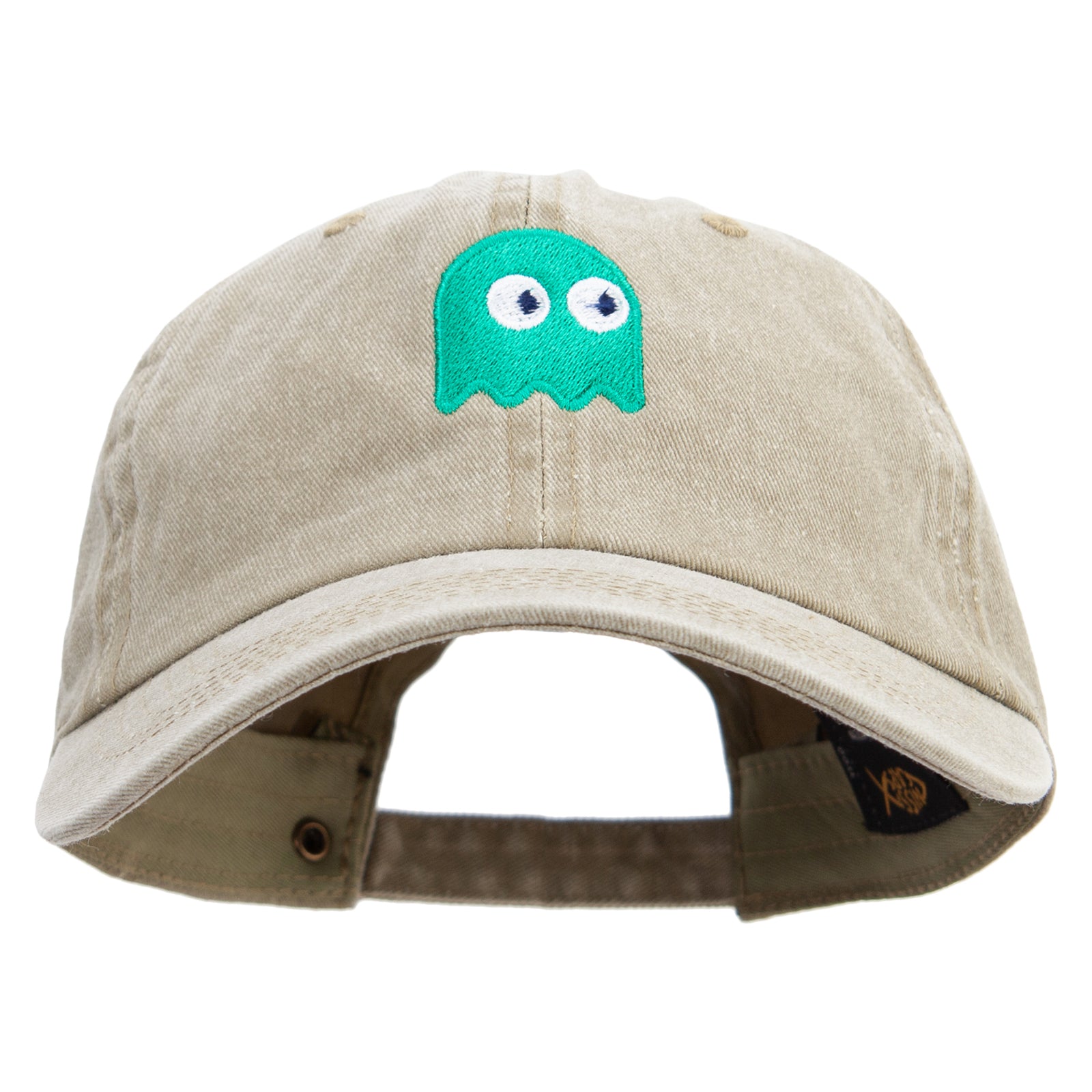 Cute Green Ghost Logo Cotton Twill Premium Pigment Dyed Cap | Halloween ...