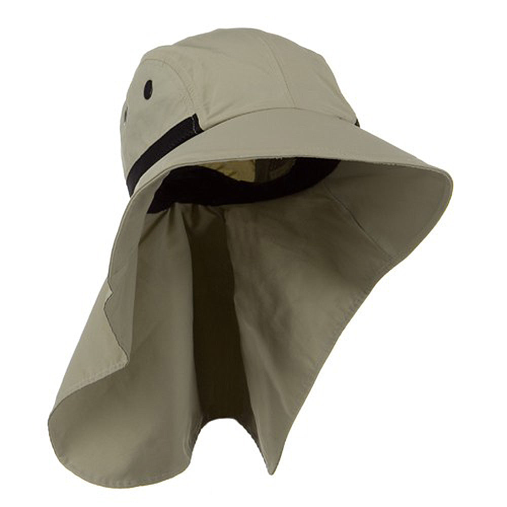 Moisture Management Large Bill Flap Cap | Sun Protection Flap Hat ...