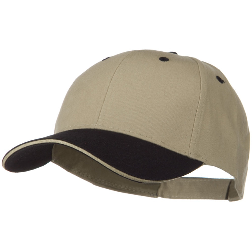 2 Tone Brushed Twill Sandwich Cap | Two Tone Cap | e4Hats – e4Hats.com