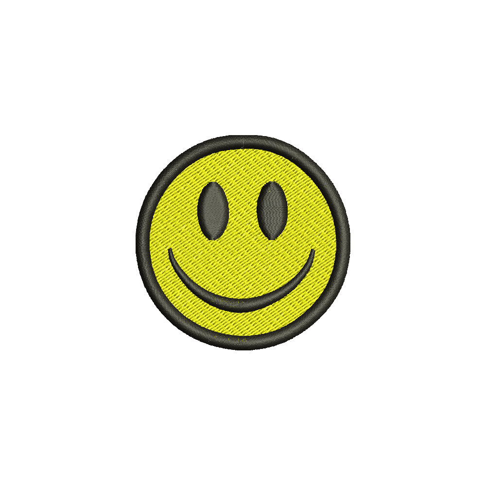 Smiley Face Symbol | Symbol Digitized Embroidery Design | e4Hats ...