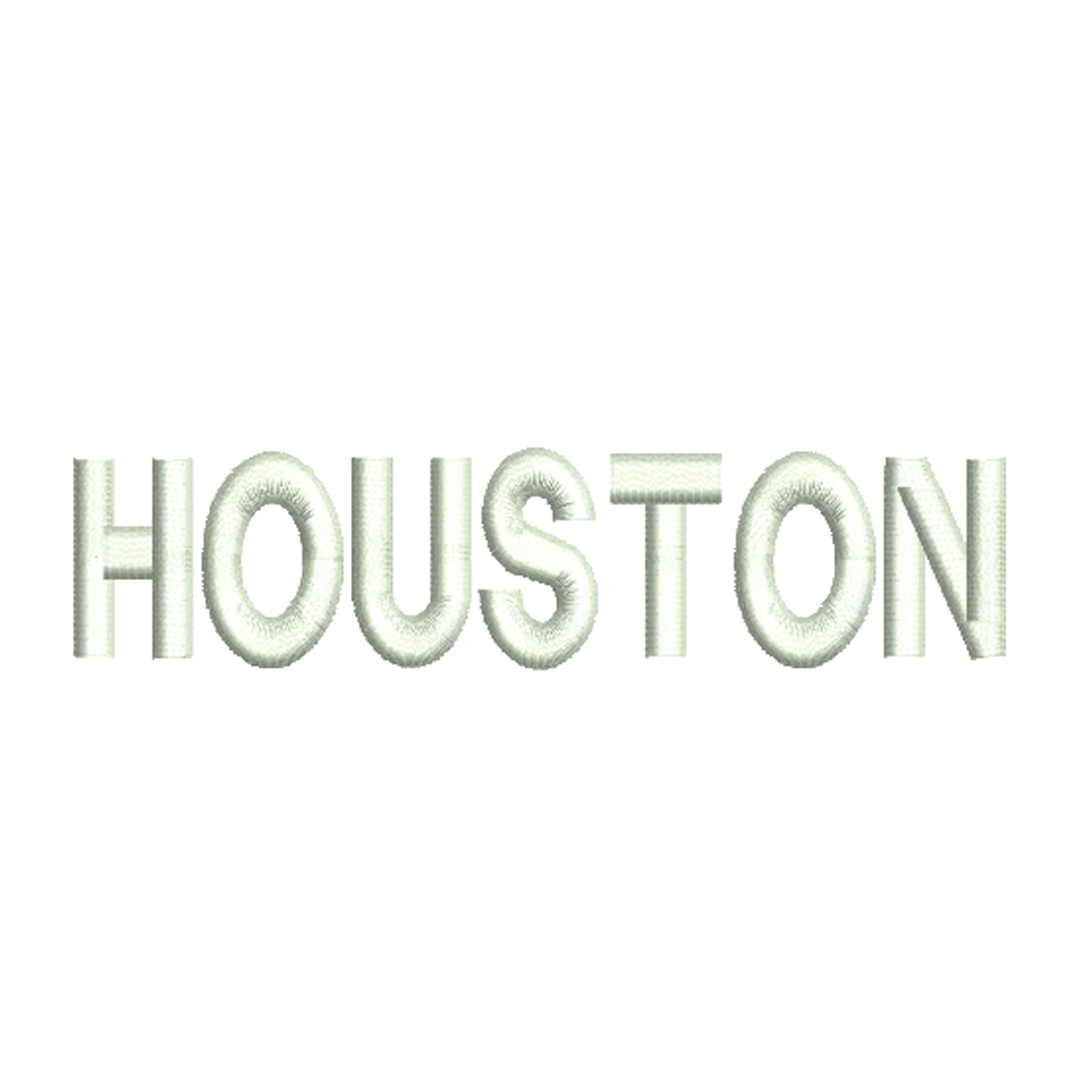 Houston Letter Design | City/State Digitized Embroidery Design | e4Hats ...