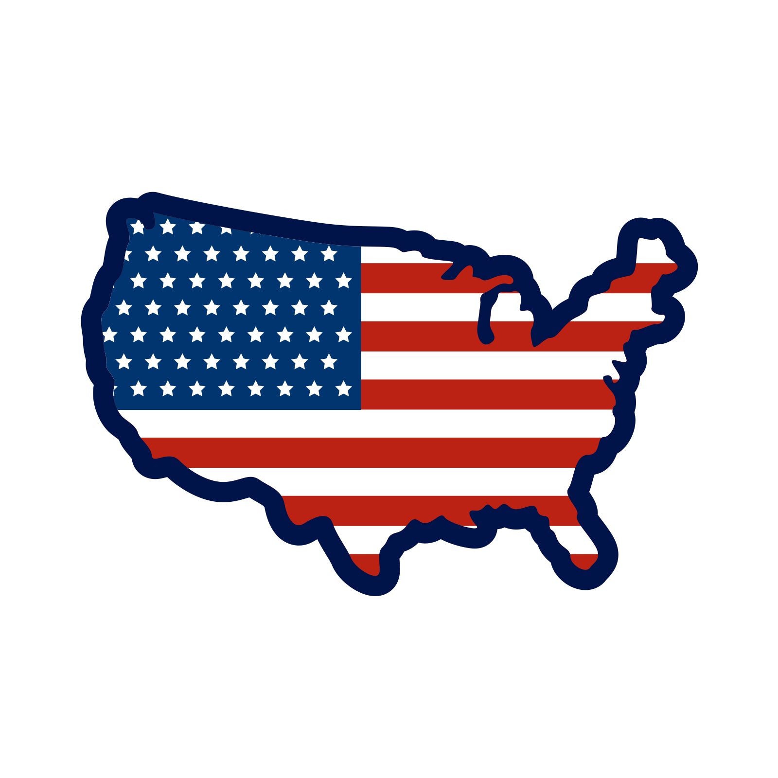 United States Map Flag | City/State DTG Printing Design | e4Hats ...