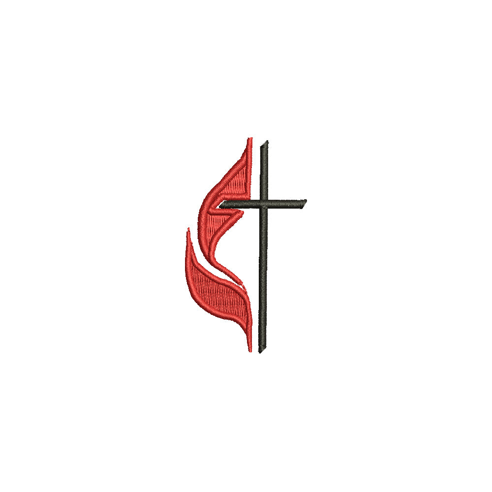 Methodist Church's Cross | Symbol Digitized Embroidery Design | e4Hats ...