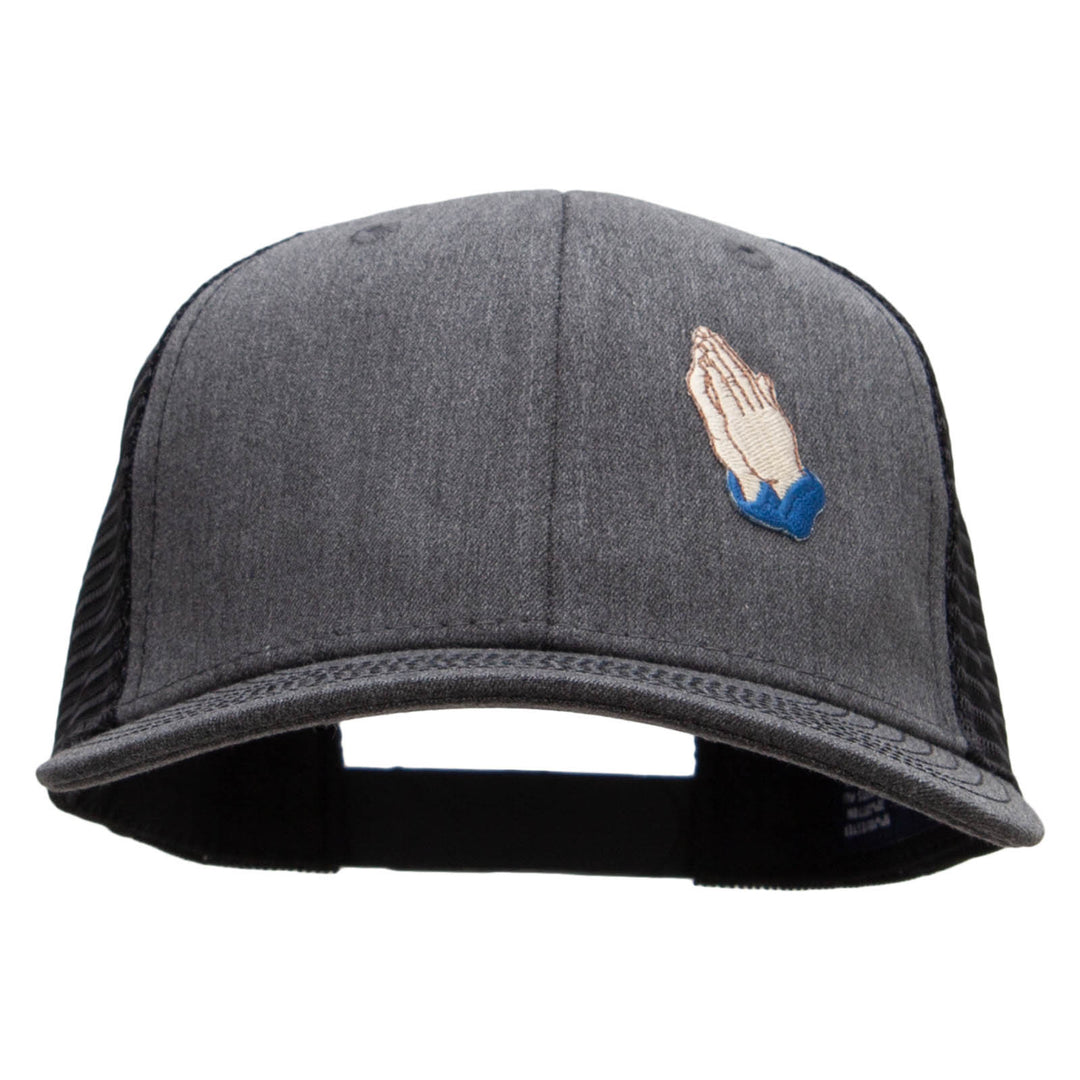 Praying Hands Symbol 6 Panel Structured Deluxe Trucker Cap | Symbol ...