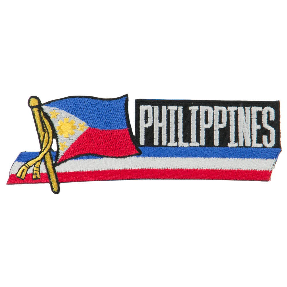 Asia Flag Cutout Embroidered Patches | Foreign Country Patch Design ...