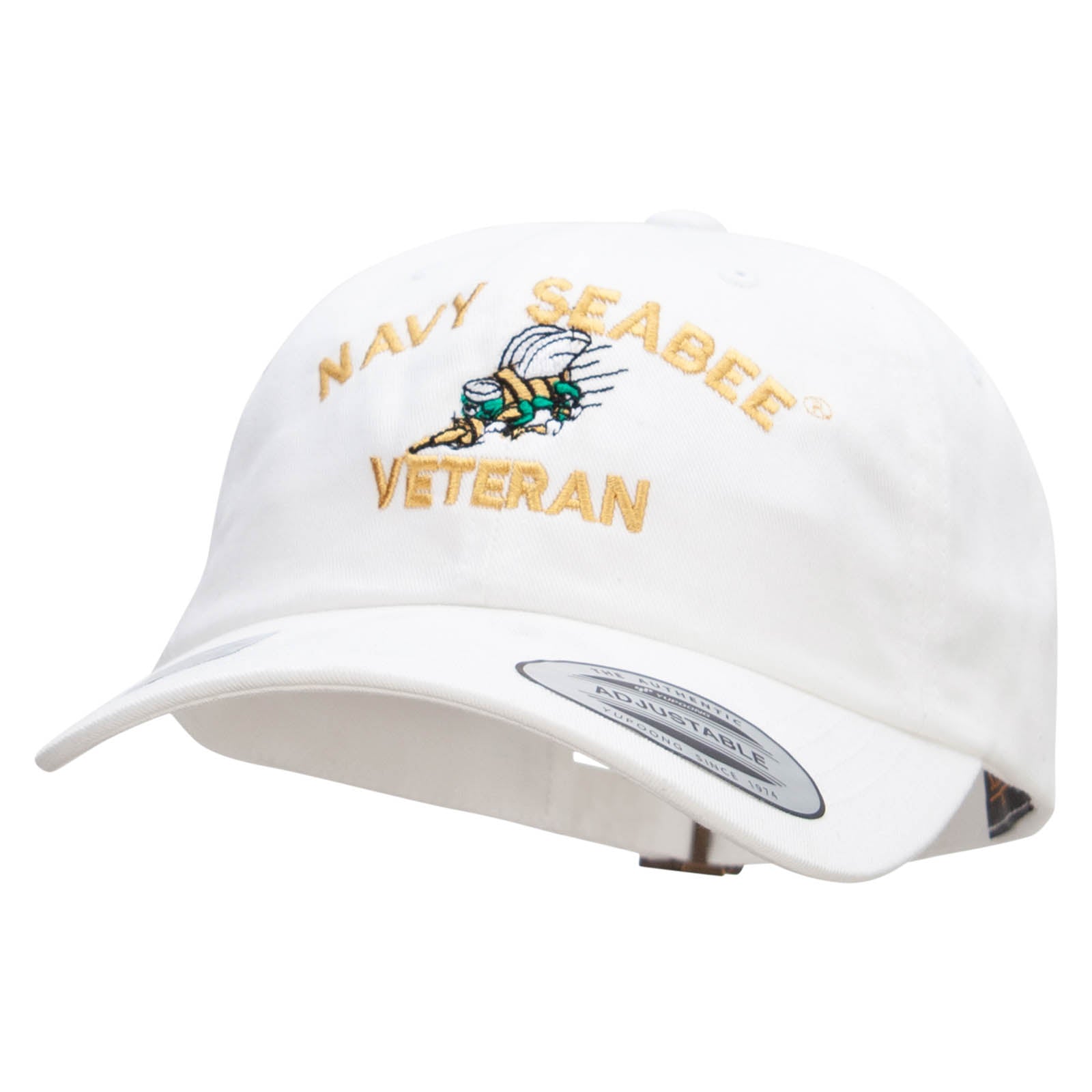 Licensed United States Navy Seabee Veteran Unstructured Low Profile 6 ...