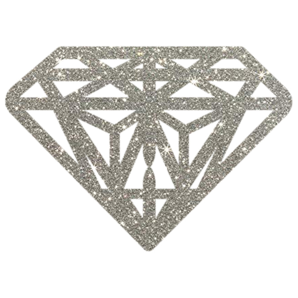 Big Diamond Outline Heat Transfers Sticker | Symbol Sticker Design ...
