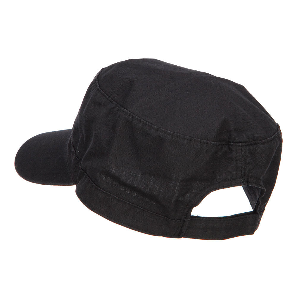 Big Size Adjustable Ripstop Army Cap | Cadet Big Hat | e4Hats – e4Hats.com