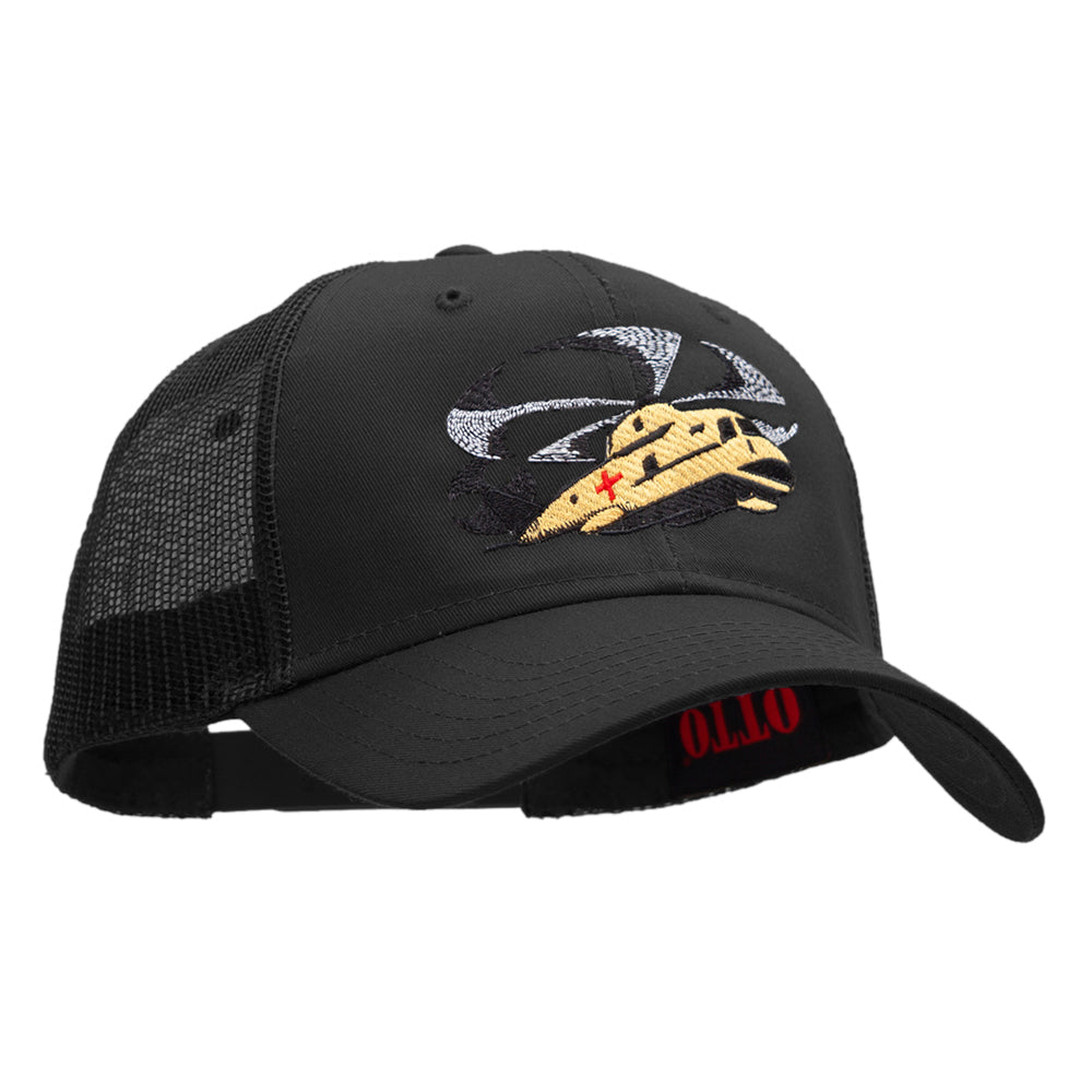 Careflight Helicopter Embroidered Cotton Twill Mesh Cap | Rescue ...