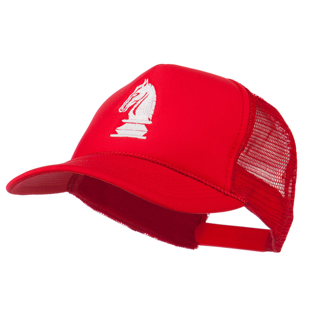 Chess Knight Embroidered Foam Front Mesh Back Cap | Leisure Designed ...