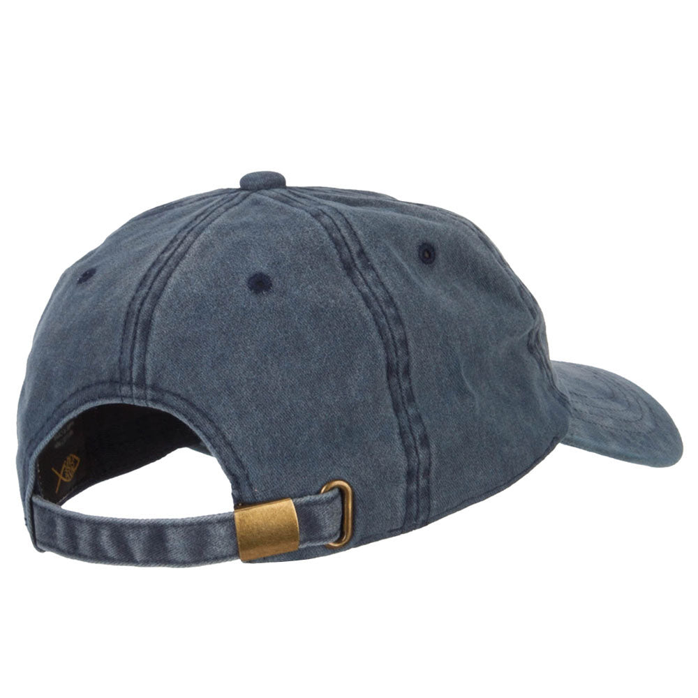 Canoe Outline Embroidered Washed Buckle Cap | Leisure Designed | e4Hats ...