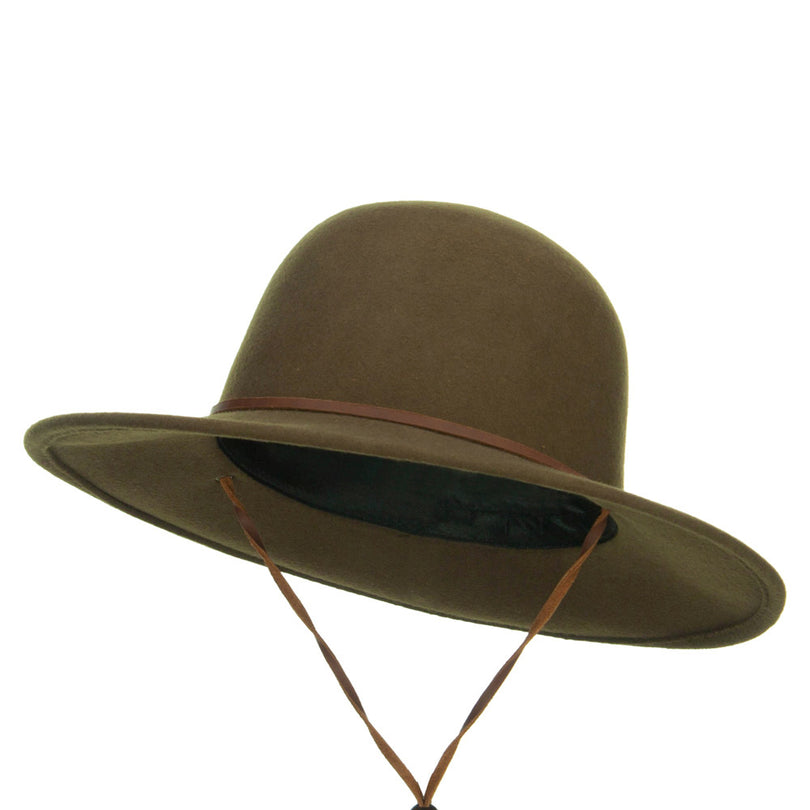 Round Crown Wool Felt Hat | Fabric Fedora Hat | e4Hats – e4Hats.com