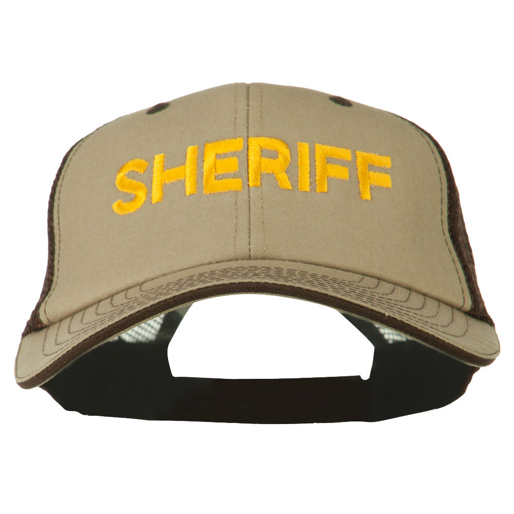 Sheriff Embroidered Big Size Garment Washed Mesh Cap | Enforcement ...