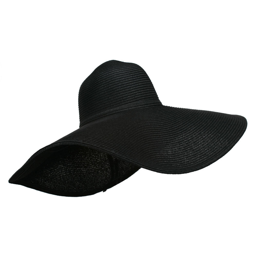 Wavy Brim Paper Braid Sun Hat | Extra Wide Brim Hat | e4Hats – e4Hats.com
