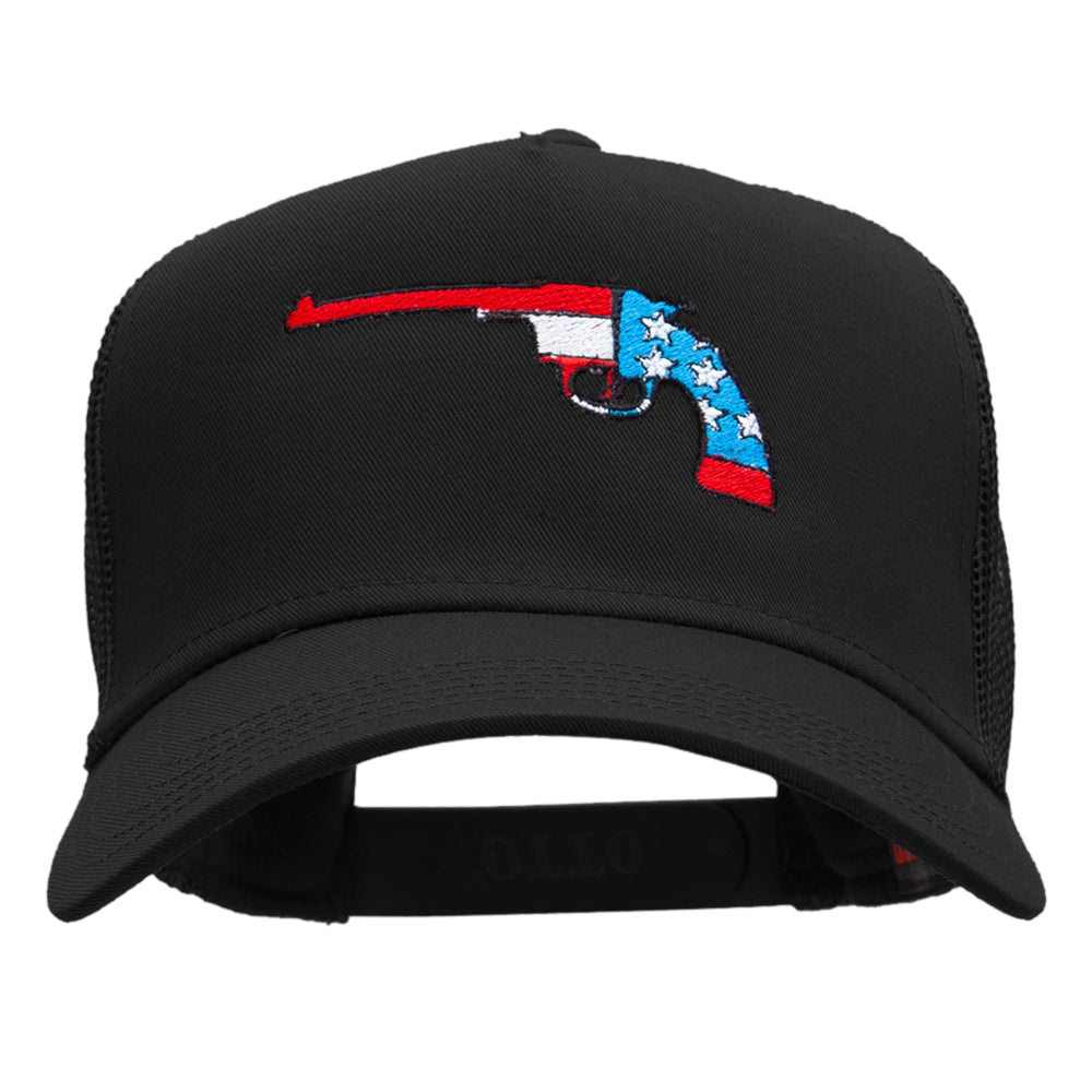 Striped Ruger American Flag Embroidered Cotton Twill Mesh Cap | Patriot ...