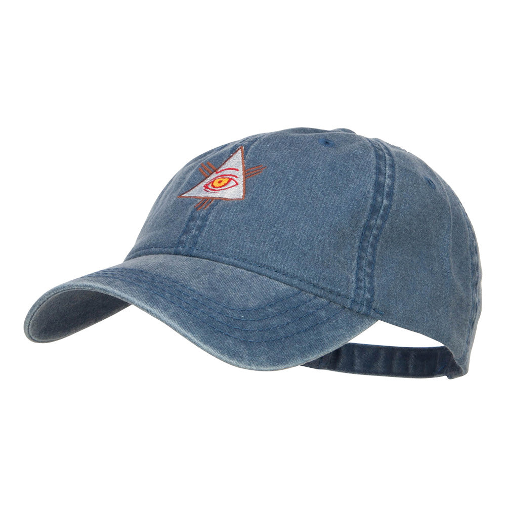 All Seeing Eye Embroidered Washed Cap | Symbol Designed | e4Hats ...