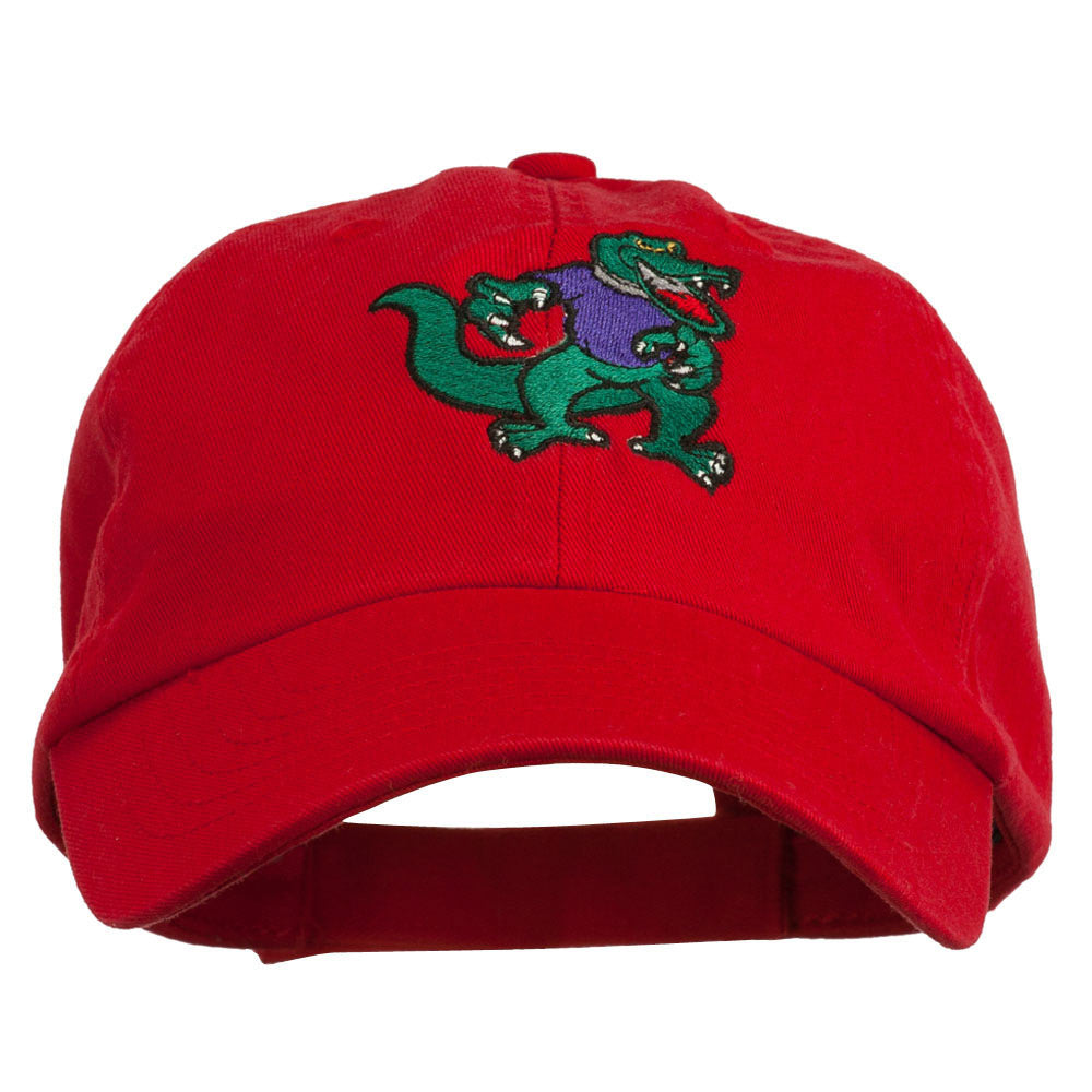 Gators Mascot Embroidered Low Profile Washed Cap | Mascot Designed ...