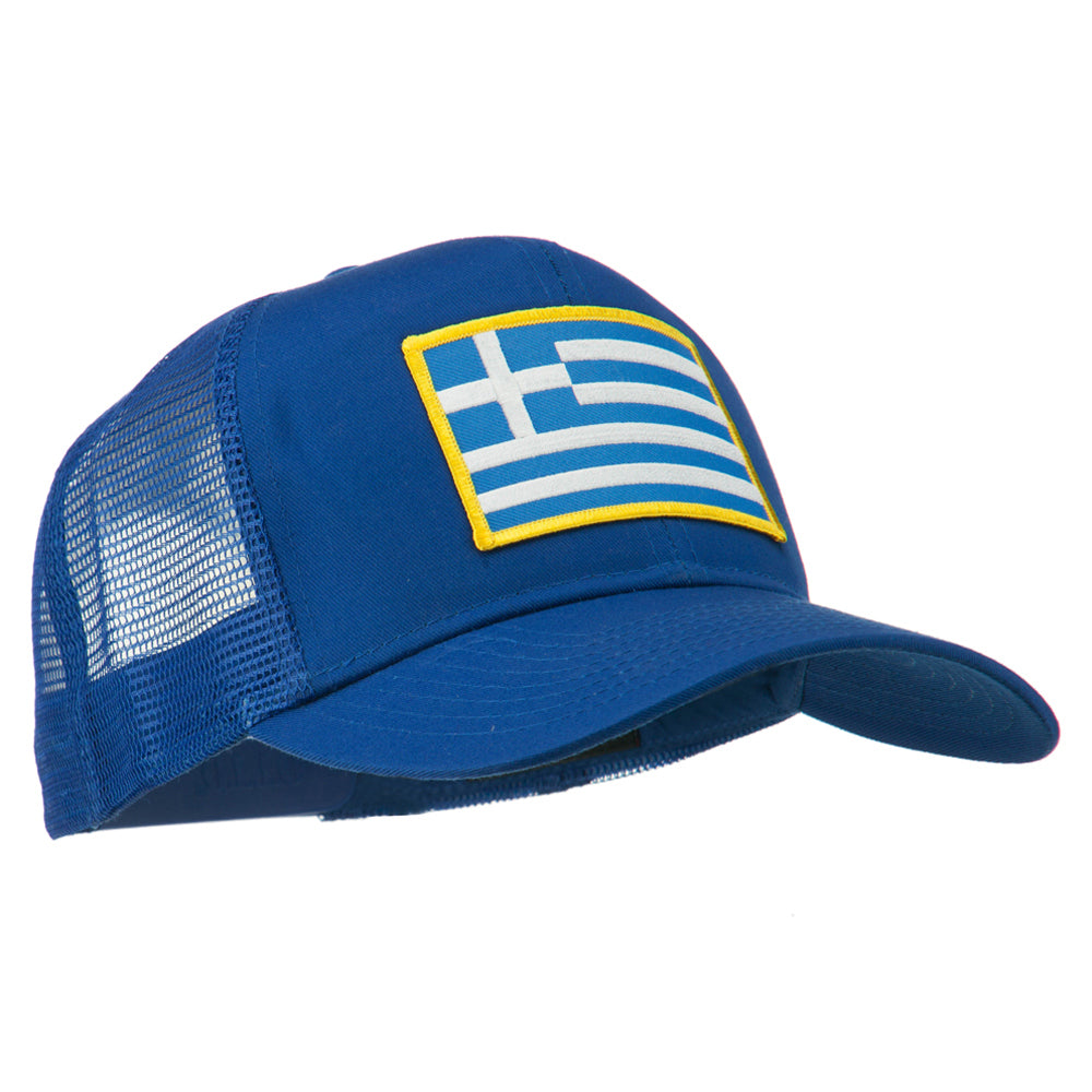 Greece Flag Patched Mesh Cap | Foreign Country Designed | e4Hats ...