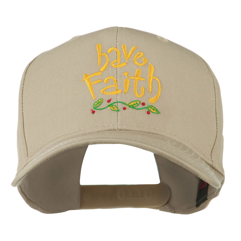 Wording of Have Faith Embroidered Cap | Word Designed | e4Hats – e4Hats.com