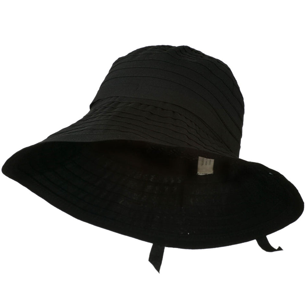 Women's Bucket Shaped Hat with Ribbon | Crushable Hat | e4Hats – e4Hats.com