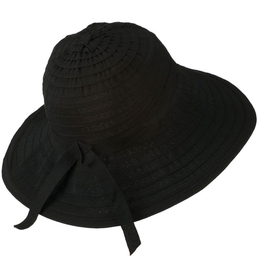 Women's Bucket Shaped Hat with Ribbon | Crushable Hat | e4Hats – e4Hats.com