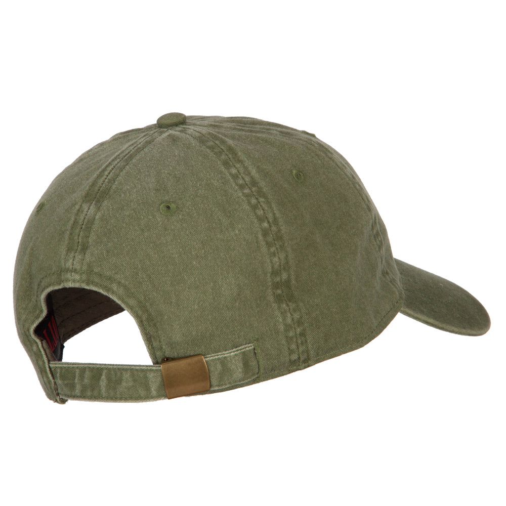 Italy Flag Map Embroidered Washed Cotton Twill Cap | Foreign Country ...