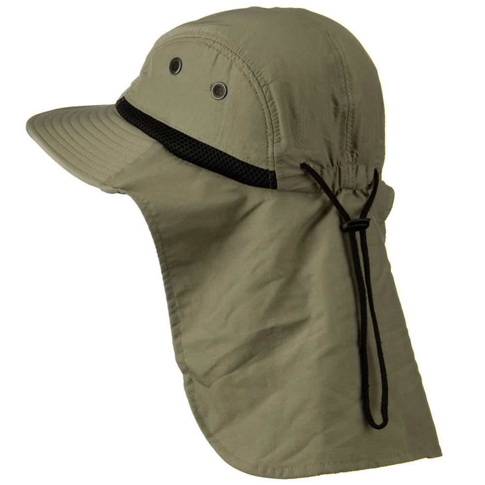 Mesh Sun Protection Flap Hat | Neck Flap/Trooper Hat | e4Hats – e4Hats.com