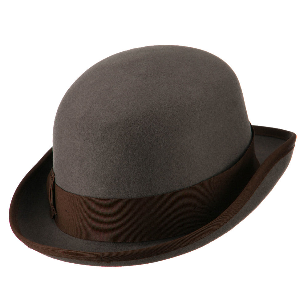 Men's Felt Bowler Hat with Ribbon Trim | Bowler/Derby/Top Hat | e4Hats ...