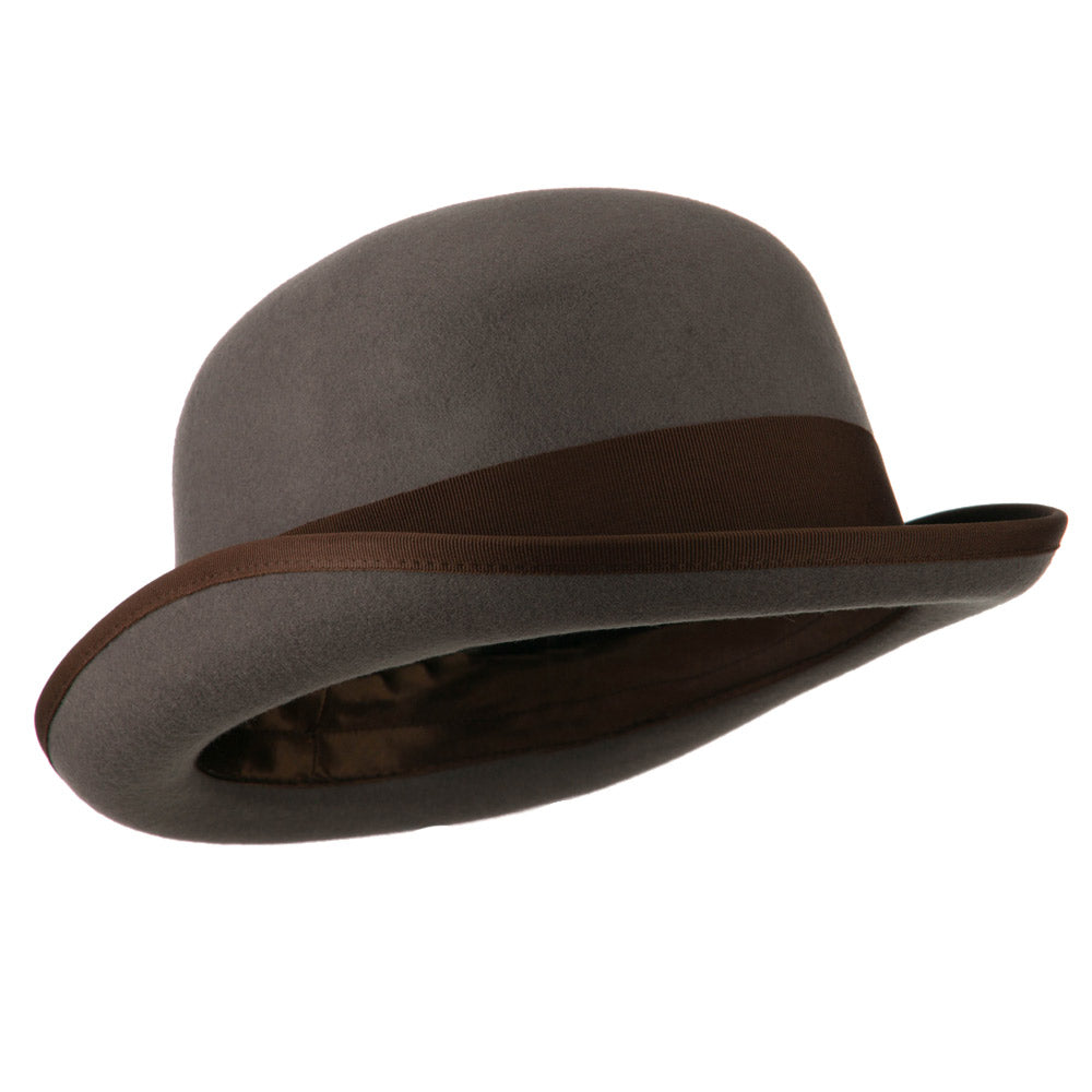Men's Felt Bowler Hat with Ribbon Trim | Bowler/Derby/Top Hat | e4Hats ...