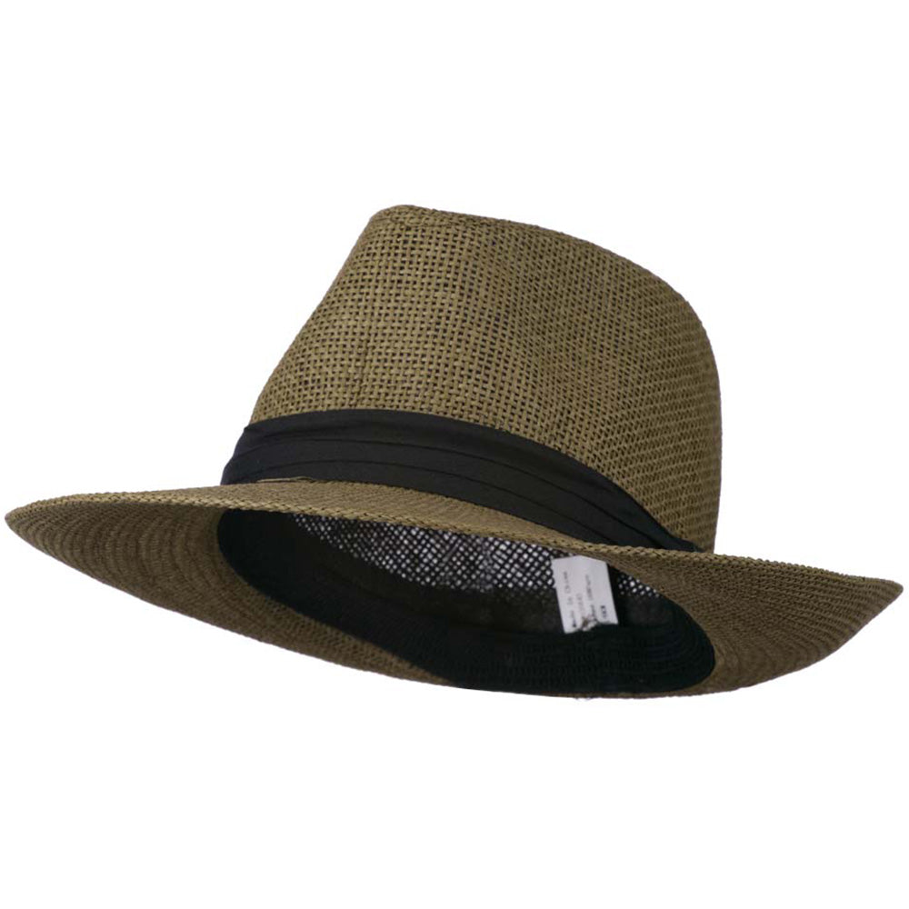 Men's Large Brim Fedora Hat | Straw Fedora Hat | e4Hats – e4Hats.com