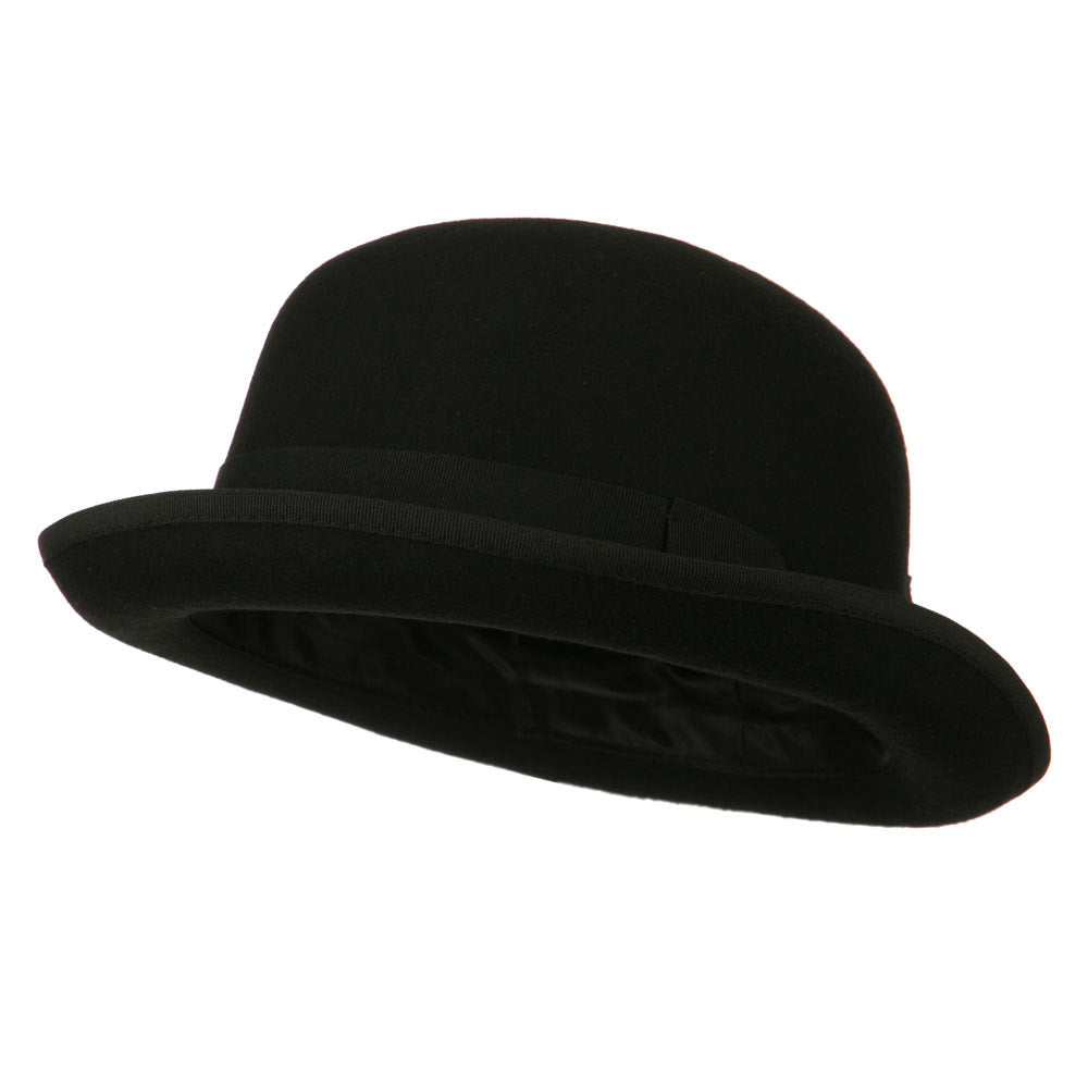 Men's Felt Bowler Hat with Ribbon Trim | Bowler/Derby/Top Hat | e4Hats ...
