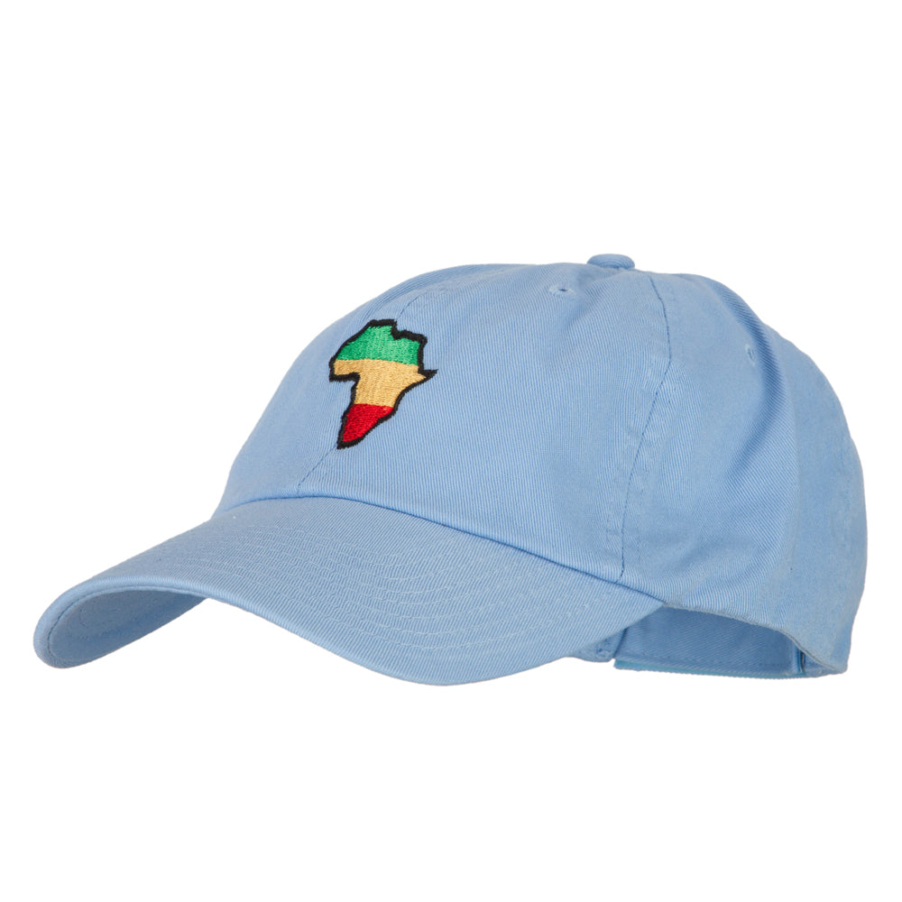 Rasta Africa Map Embroidered Low Profile Cotton Cap | Foreign Country ...