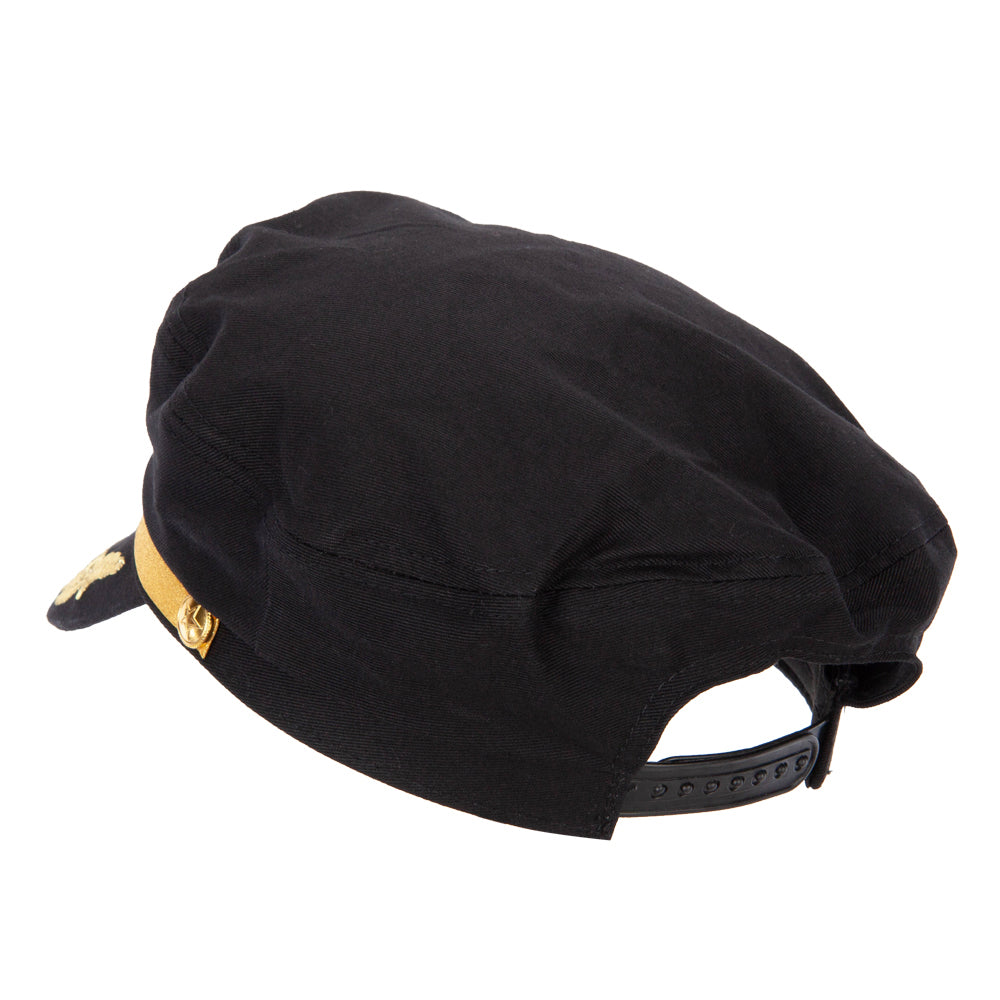 Adjustable Sailor Captain Hat with Side Gold Buttons | Pirate/Captain ...