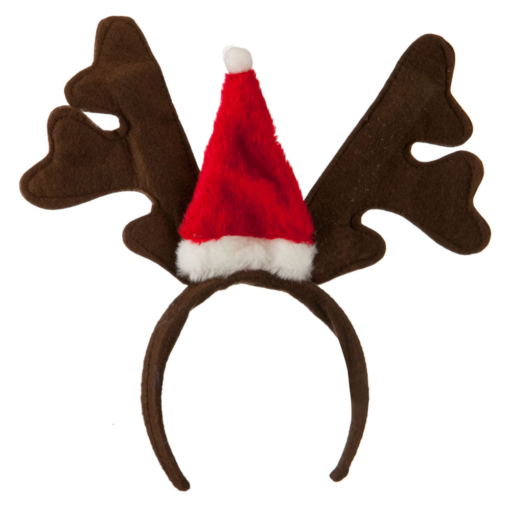 Santa Antlers Cap Headband | Funny Hat | e4Hats – e4Hats.com