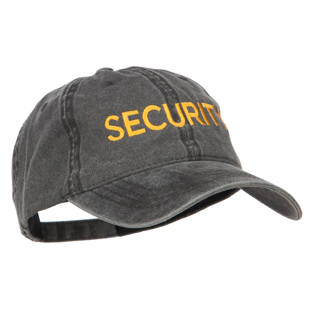 Security Embroidered Washed Buckled Cap | Enforcement Designed | e4Hats ...