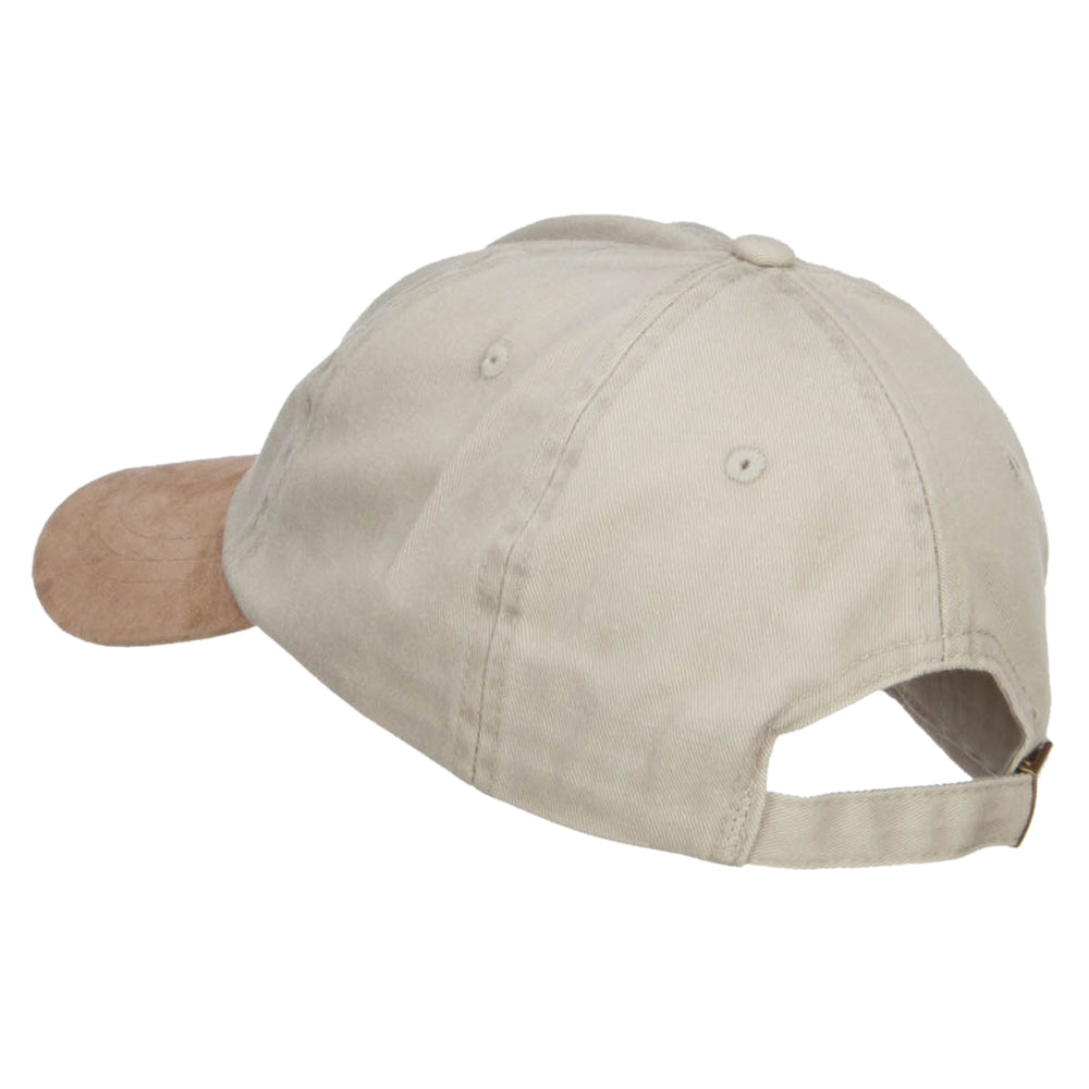 Suede Bill Washed Pigment Dyed Cap | Two Tone Cap | e4Hats – e4Hats.com