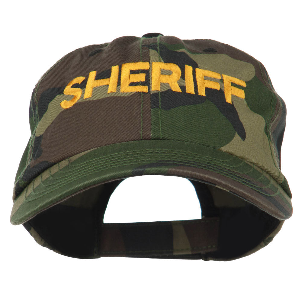 Sheriff Embroidered Enzyme Washed Camo Cap | Enforcement Designed ...
