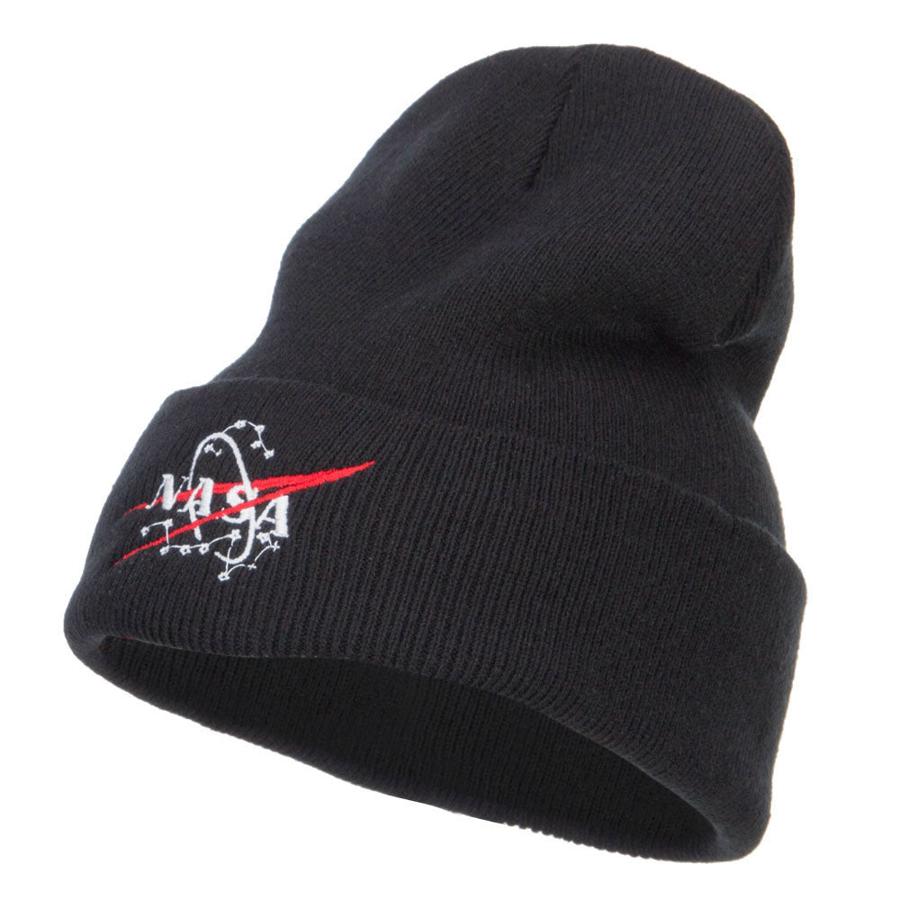 NASA Logo Embroidered Long Beanie | NASA Designed | e4Hats – e4Hats.com